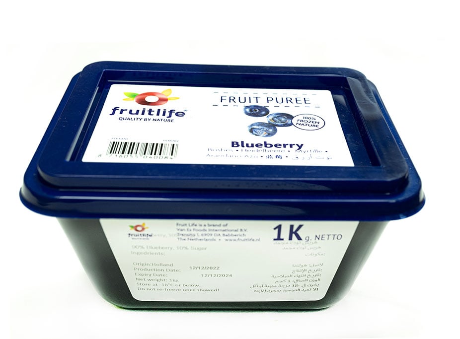 Blueberry puree (100%)
